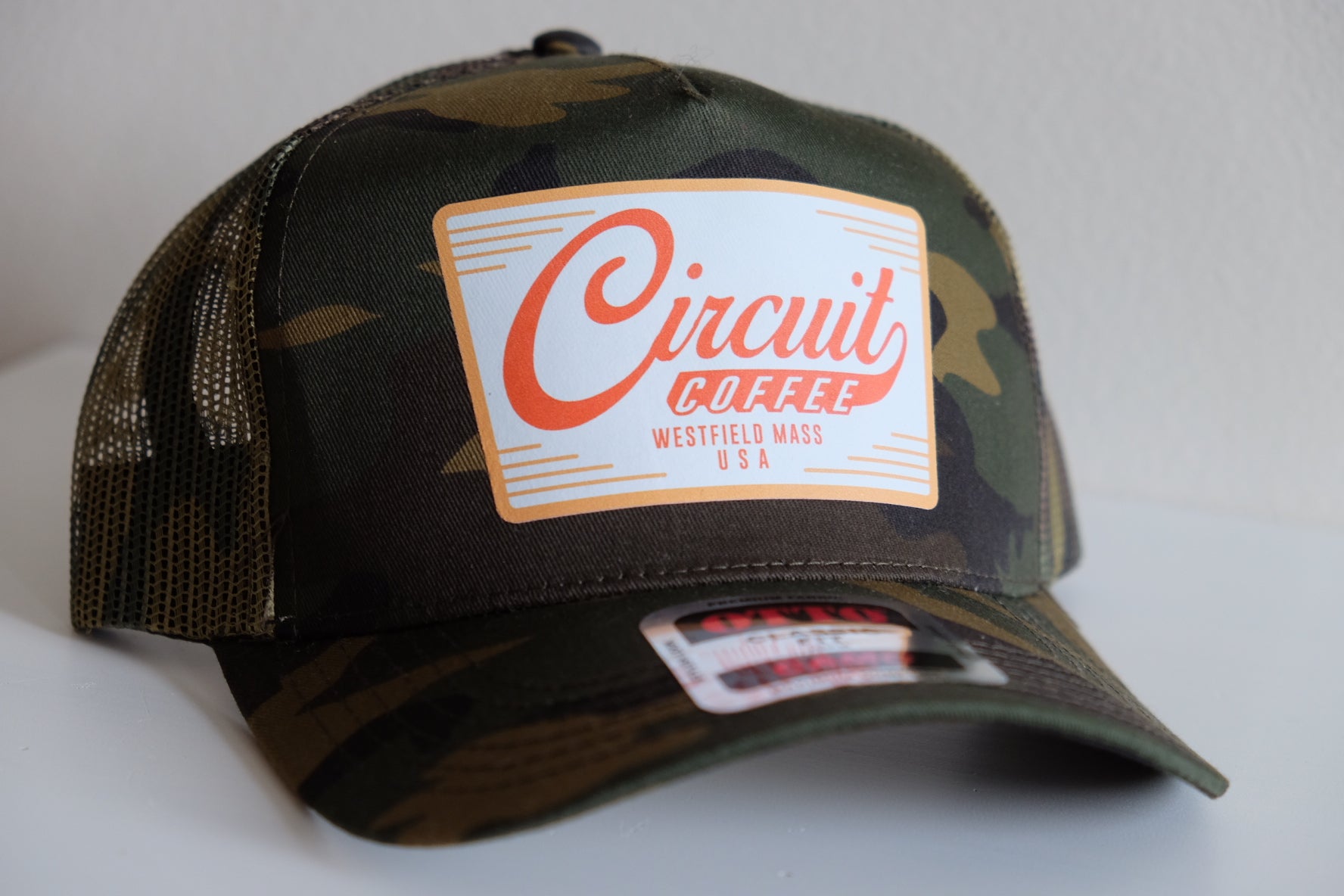 Circuit Coffee 8 Year Camo Trucker Hat - Anniversary Cap